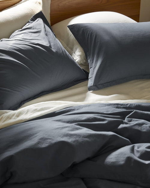 Brushed Cotton Duvet Cover Set - Dusk F/Q – Parachute Home