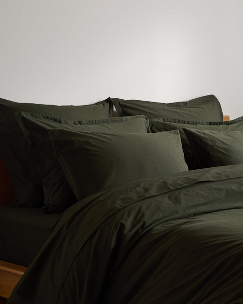 Brushed Cotton Euro Sham (Evergreen) – Parachute Home
