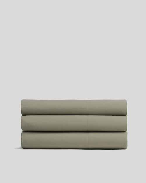 Brushed Cotton Top Sheet (Moss) – Parachute Home