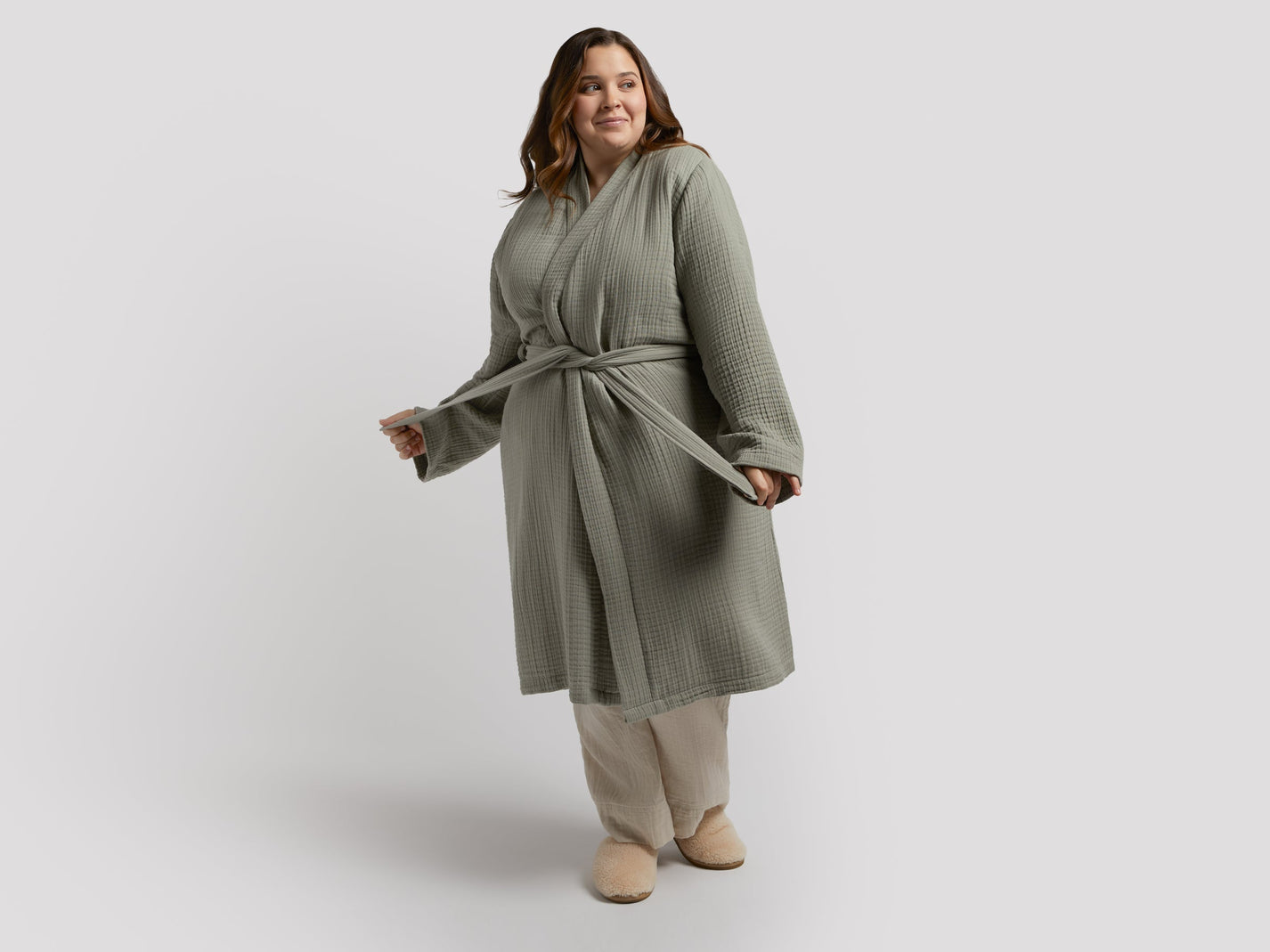 Cloud Cotton Robe (Moss) – Parachute Home