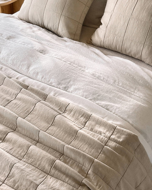 Linen Box Quilt (Bone) – Parachute Home