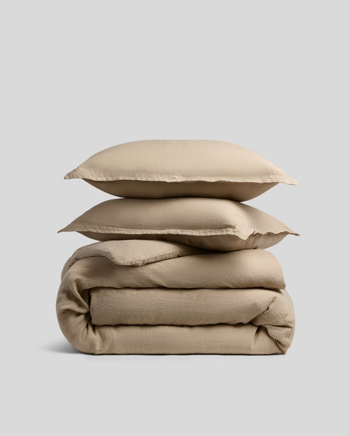 Linen Duvet Cover Set - Toast K/CK – Parachute Home