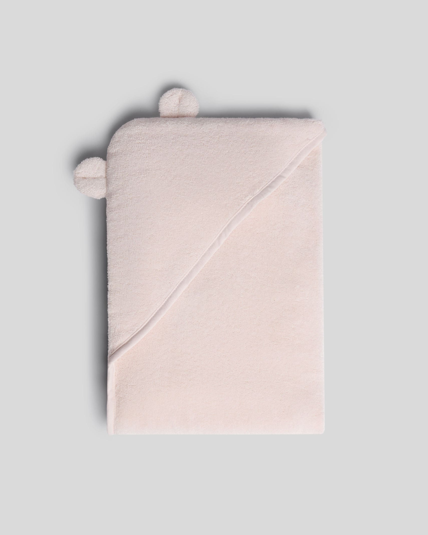 Organic Hooded Toddler Towel with Ears (Blush) – Parachute Home