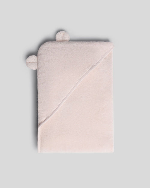 Organic Hooded Toddler Towel with Ears (Blush) – Parachute Home
