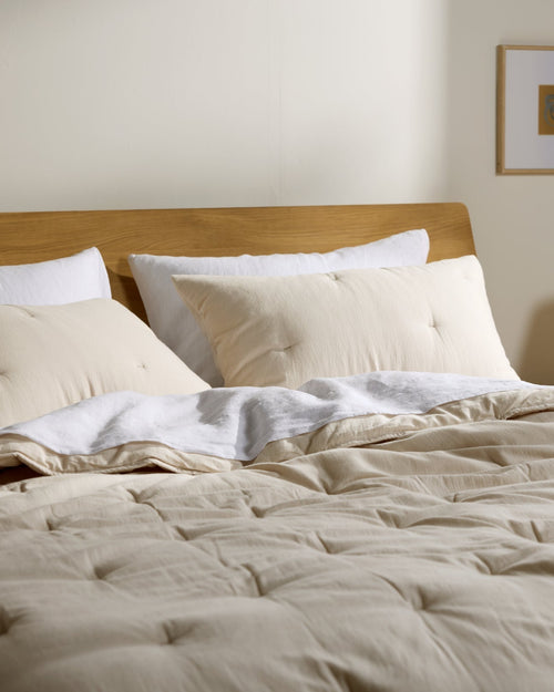 Soft Cotton Quilted Sham Set - FINAL SALE (BONE) – Parachute Home