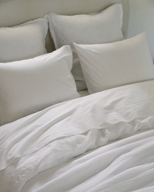 Percale Sheet Set - White K/CK – Parachute Home